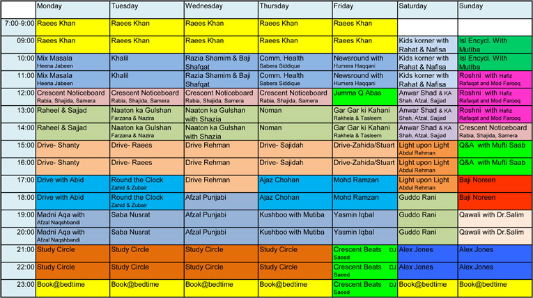 Sept10-schedule – Crescent Community Radio 97FM